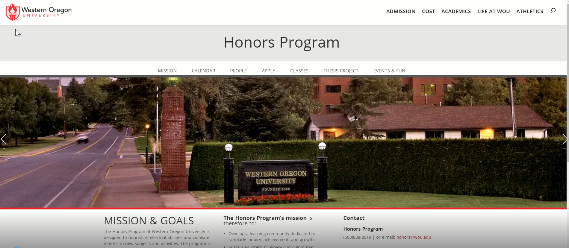 Campus Programs - Academic Effectiveness at WOU