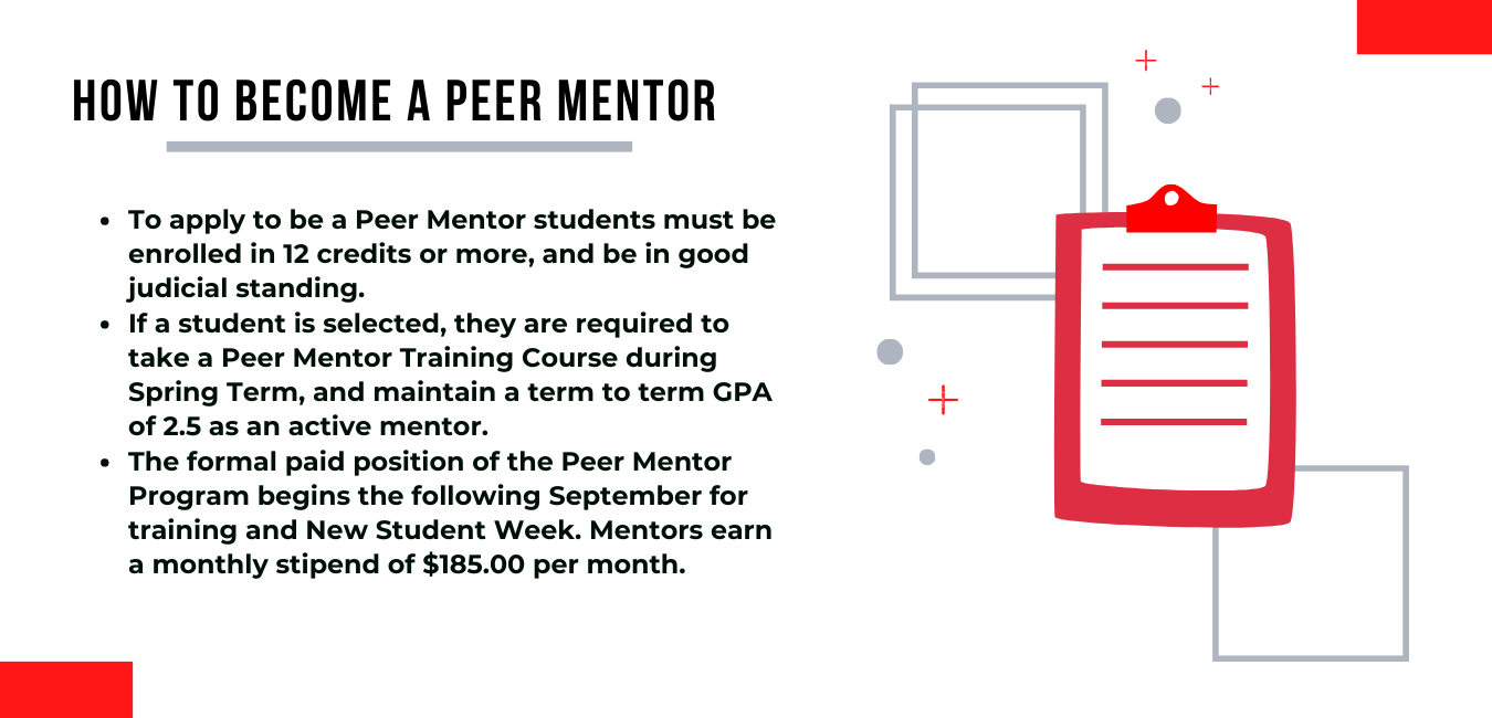 Peer Mentor Program – Student Health & Counseling Center