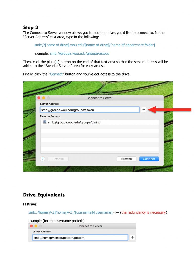 Connecting to Network Drives - Technology Support Center