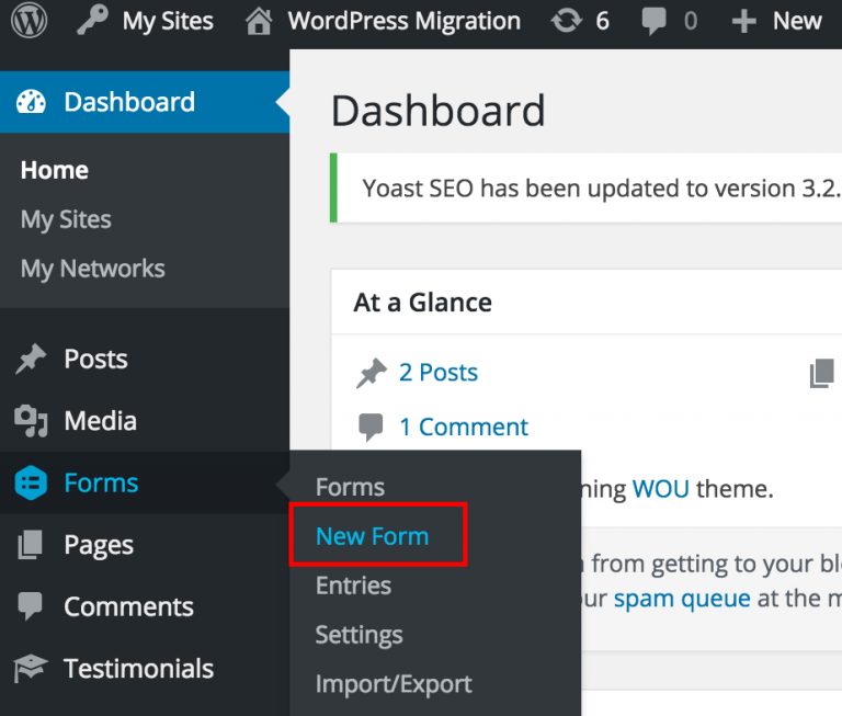 create-a-form-wordpress-support